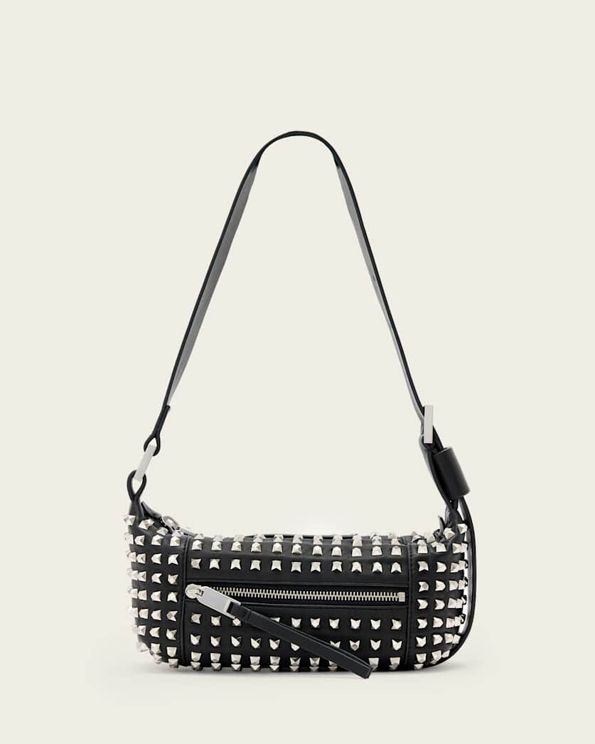 Vega Embellished Mini Shoulder Bag Black | ALLSAINTS
